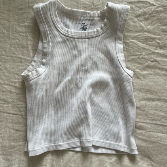 Tops | Brandy Melville Basic White Tank | Poshmark